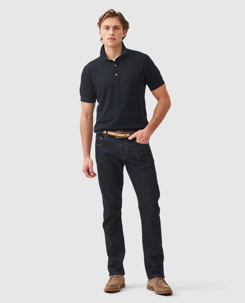 Rodd and Gunn Masons Flat Knit Polo - Midnight – Playmaker Sports
